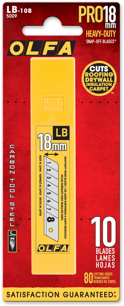 OLFA LB-10B 5009 Heavy-Duty Snap-Off Blades, 18-mm, 10-pk | Canadian Tire
