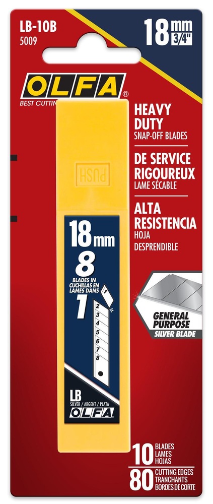 OLFA LB-10B 5009 Heavy-Duty Snap-Off Blades, 18-mm, 10-pk | Canadian Tire