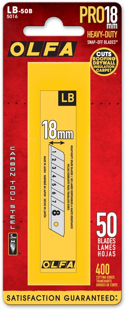 OLFA LB-50B 5016 Heavy-Duty Snap-Off Blades, 18-mm, 50-pk | Canadian Tire