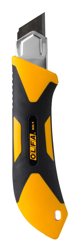 OLFA XH-1 1071858 Extra Heavy-Duty Comfort-Grip Snap-off Utility Knife, 25-mm, Yellow/Black ...