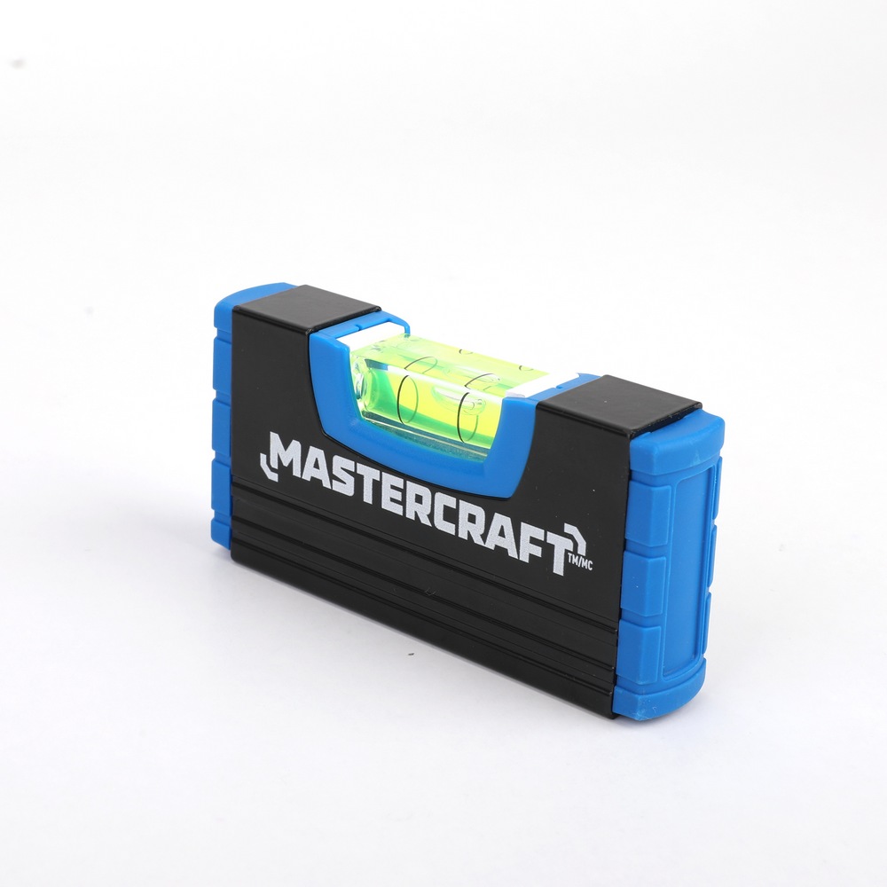 Mastercraft Aluminum Magnetic Pocket Spirit Level, 4-in, Blue/Black ...