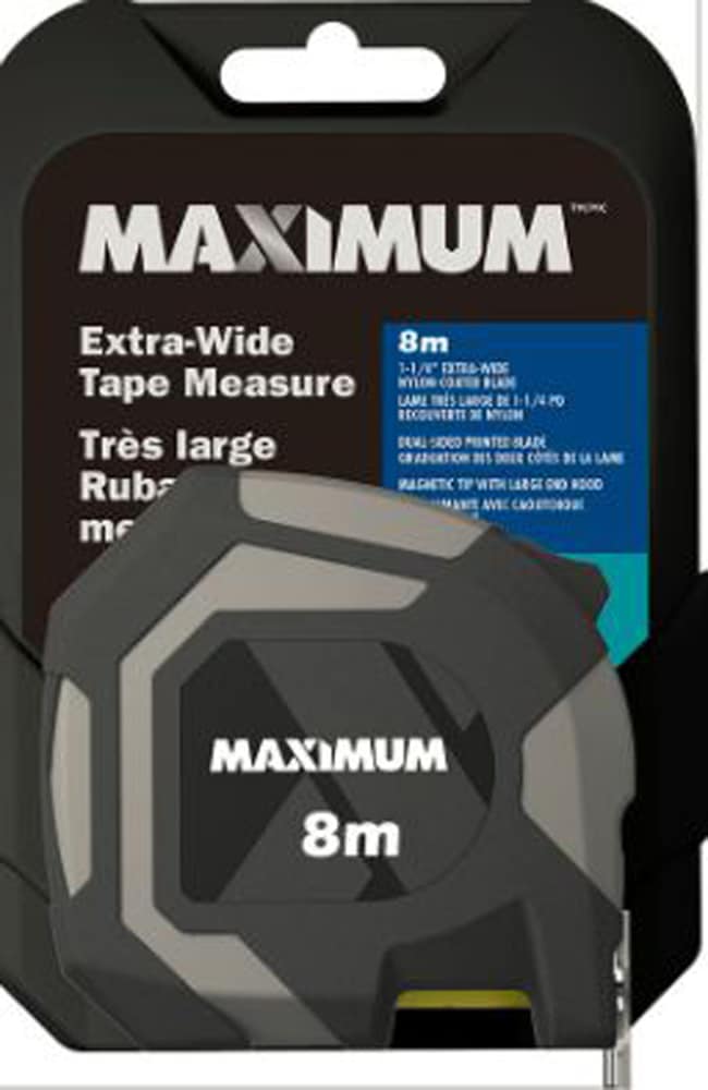 MAXIMUM Metric Tape Measure, 8 m | Canadian Tire