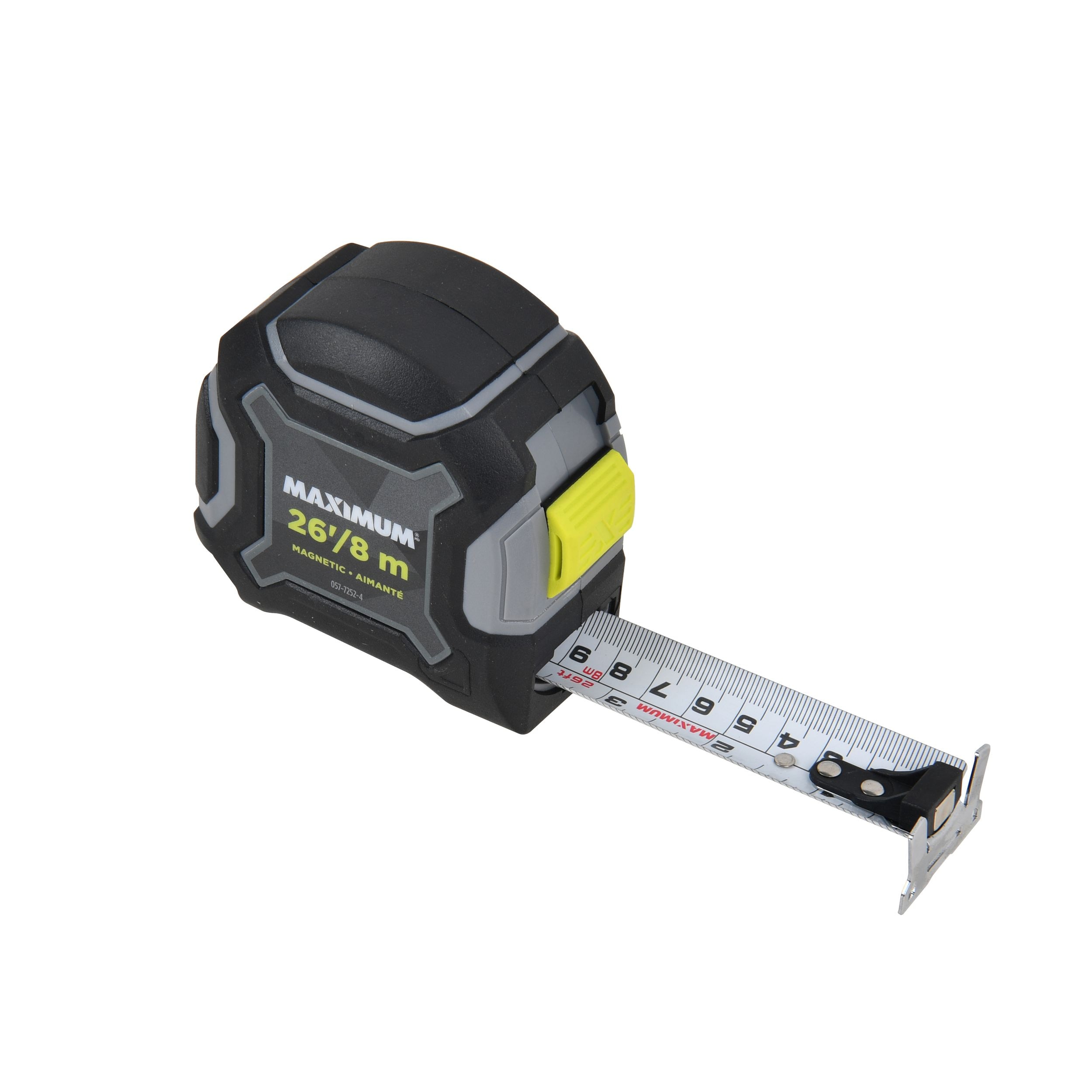 MAXIMUM Magnetic Tape Measure, 26-ft/8-m. 150' drop tested | Canadian Tire