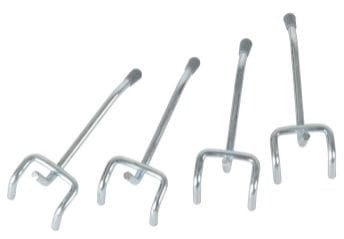 Mastercraft 2-in Peg Hooks, fits 1/8-in & 1/4-in Pegboards, 4-pk ...