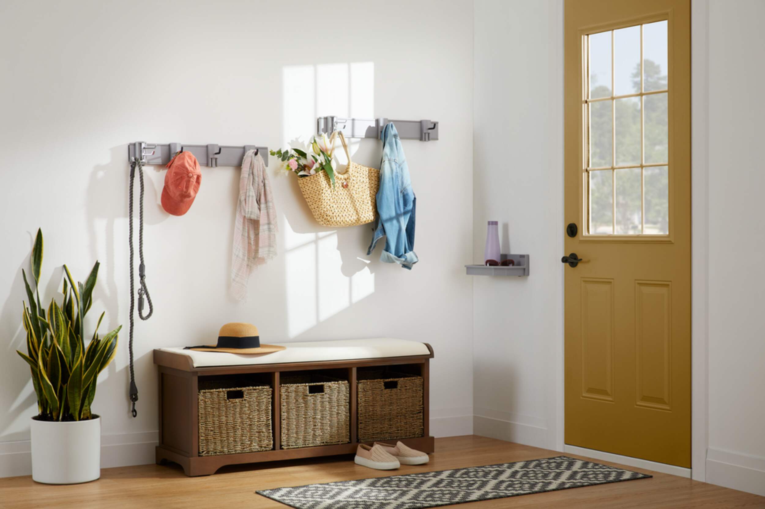 Mastercraft MOD Wall Organization Starter Kit, 9-pc, 2 Wall Tracks & 7 ...