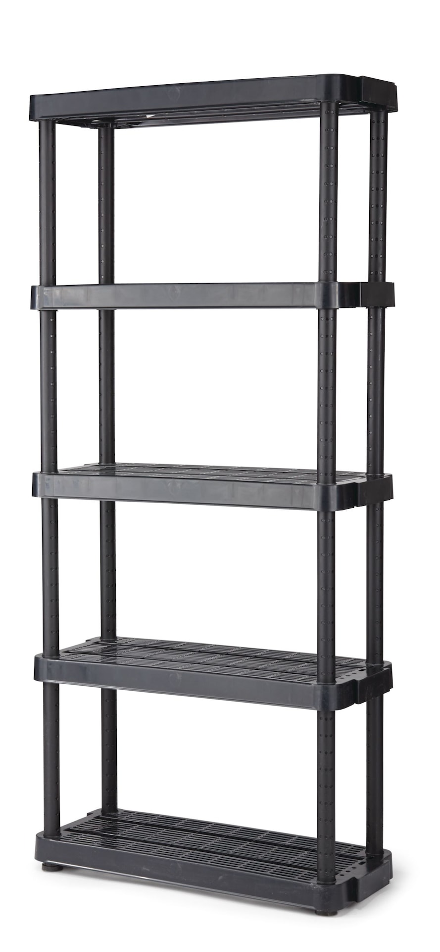 Mastercraft Adjustable 5-Shelf Resin/ Plastic Storage Rack/ Shelving ...