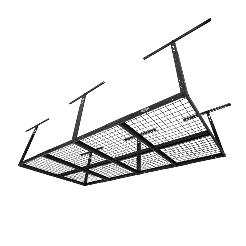 CAT® Industrial Grade Adjustable Garage Ceiling Storage Rack, 96 x 48 ...