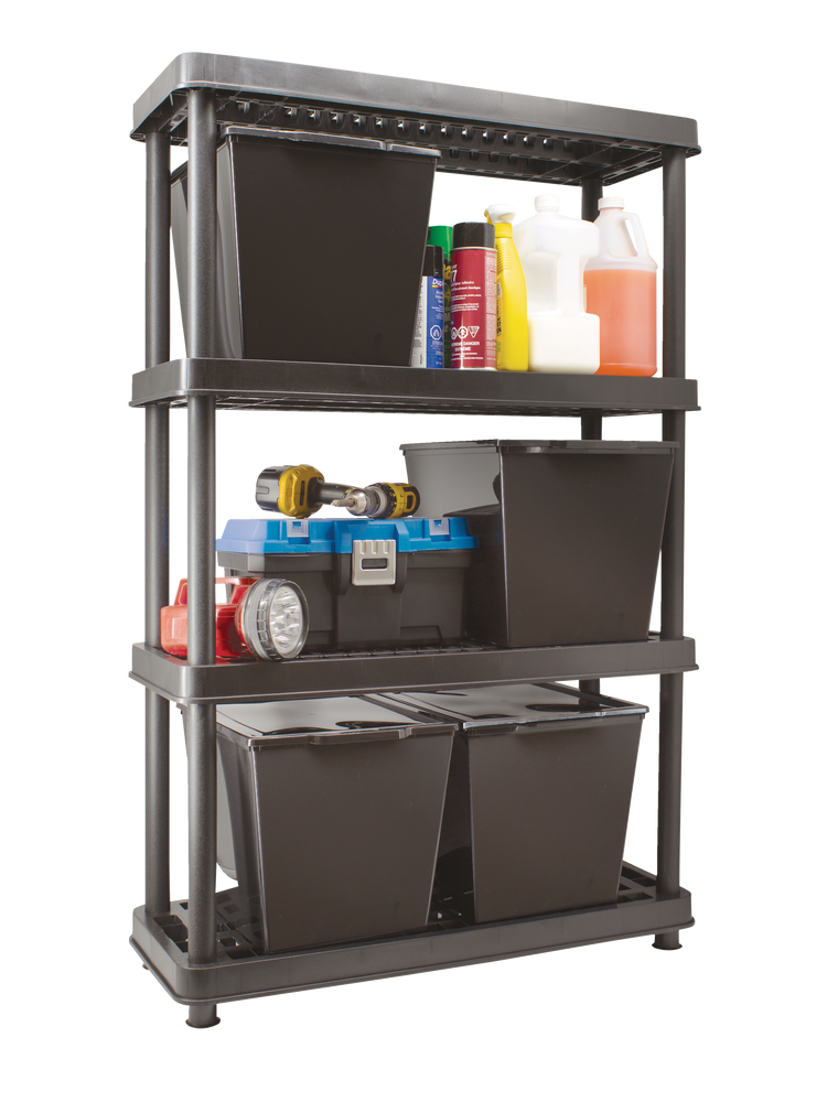 Tuff Store 4-Shelf Resin Rack with Totes | Canadian Tire