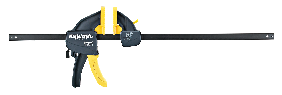 Mastercraft 220-lb Trigger Bar Clamp with 3.3-in Throat, One Handed ...