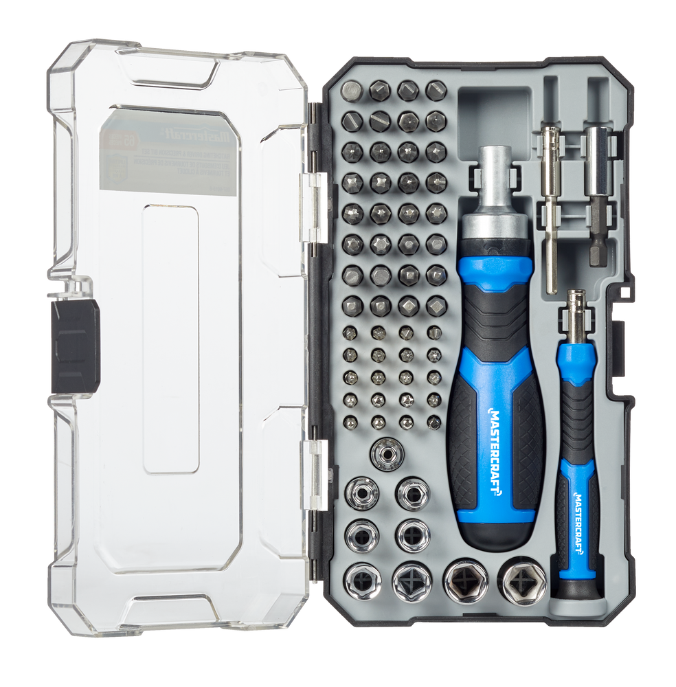 Mastercraft 65-pc Ratcheting Screwdriver and Precision Screwdriver Set ...