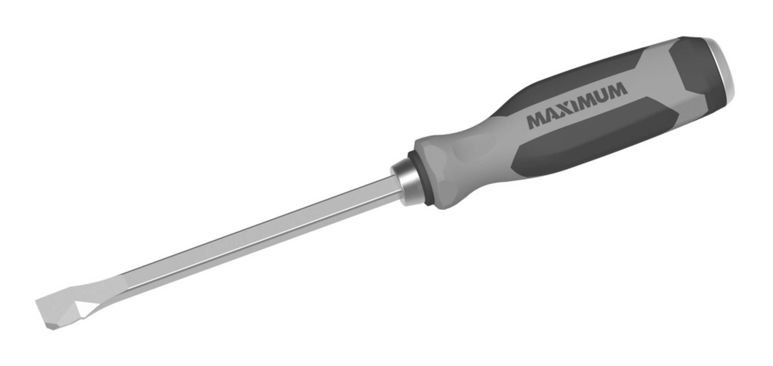 Maximum 5/16-in x 12-in Flat Head Demolition Screwdriver, Rubber Grip ...