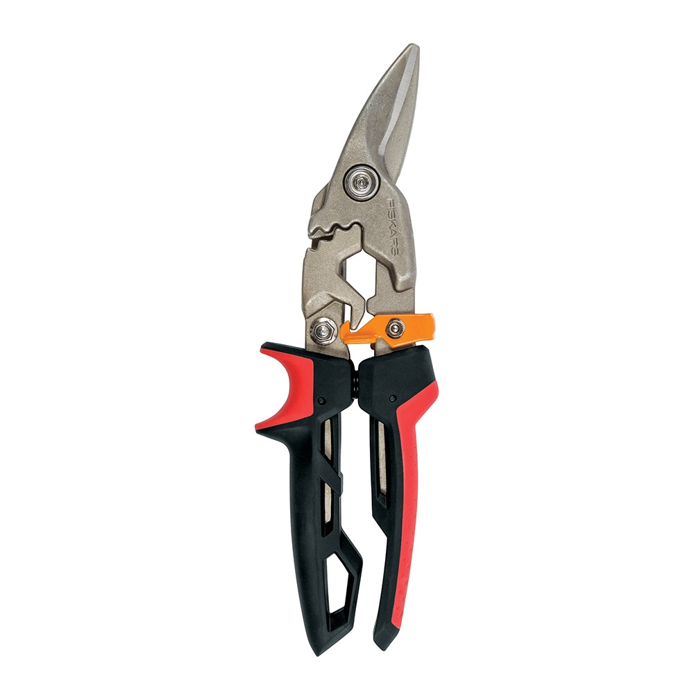 Fiskars Pro 710620-5002 PowerGear® Left Cut Aviation Snips, 11/2-in Cut ...