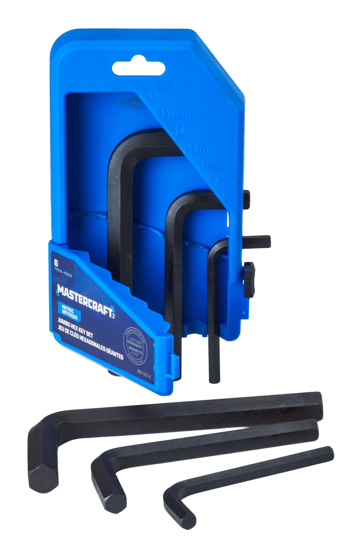 Mastercraft Jumbo Hex Key Set Allen Wrench Set Metric High Quality Cr V Steel 6 pc Canadian Tire