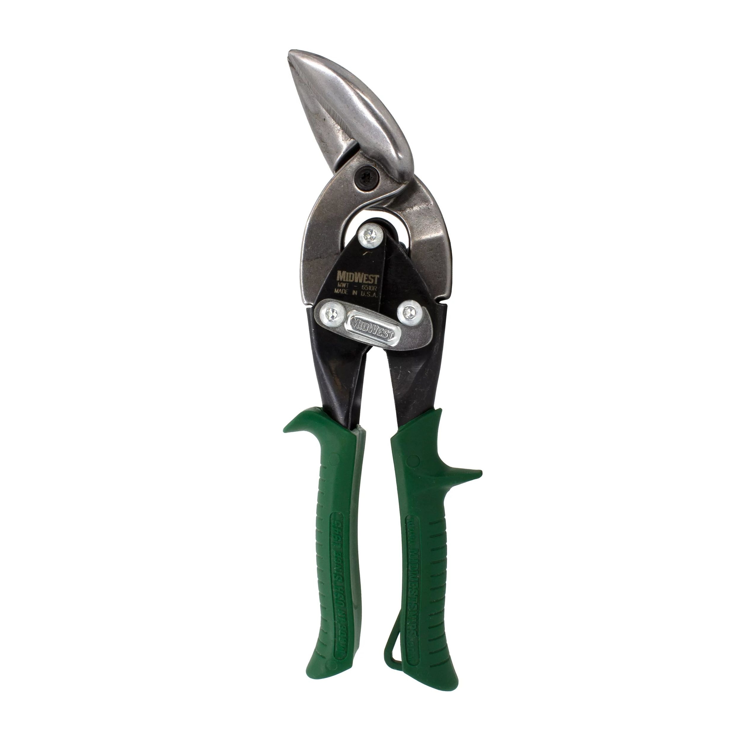 Midwest MWT-6510R Offset Right Cut Snips, Glidetech® Forged Blades ...