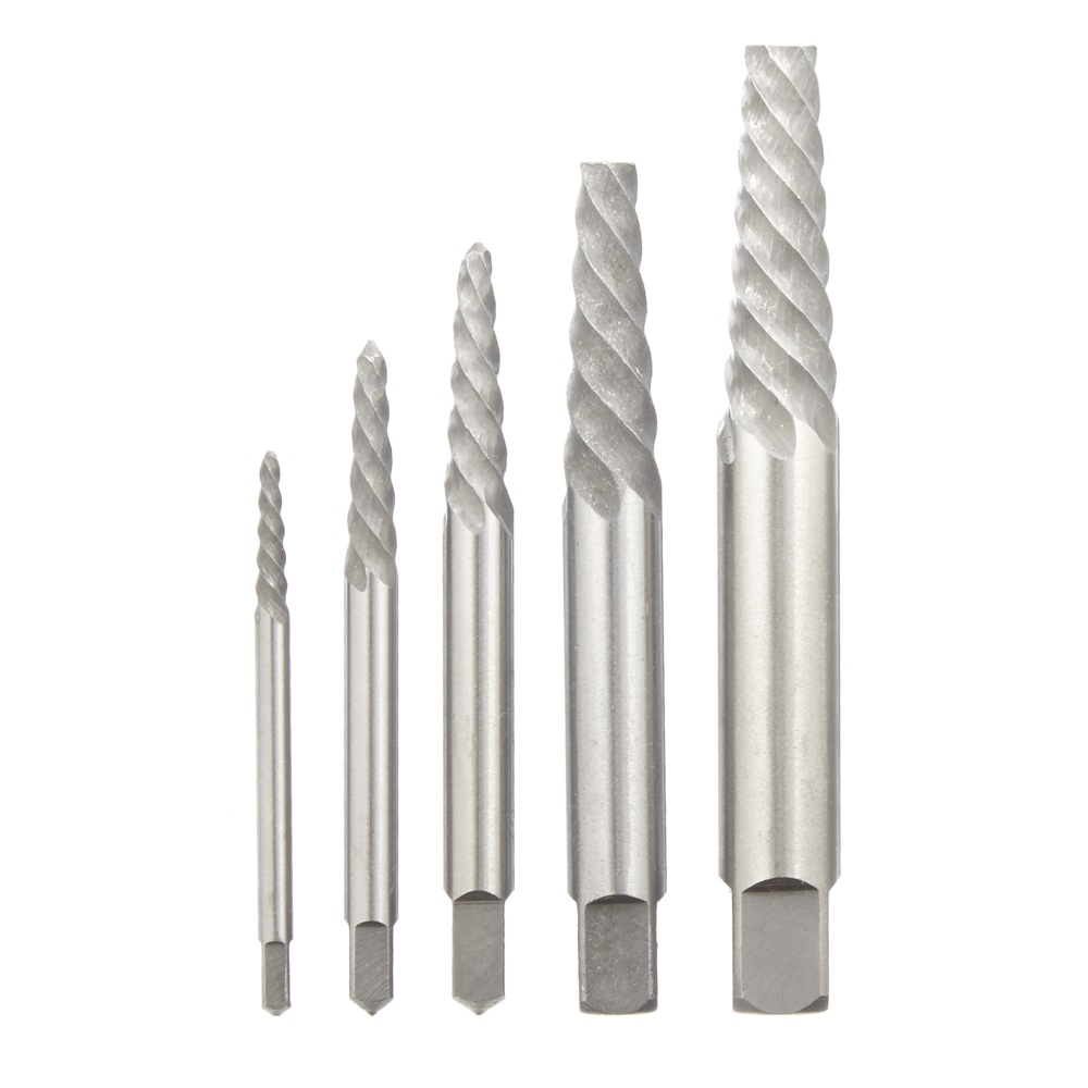 Mastercraft Screw Extractor Set, Cr-V Steel, Sizes #1 to #5, 5-pc ...