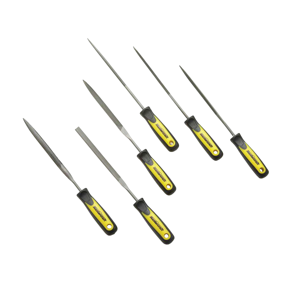 Mastercraft Needle File Set with Organizer Box, Premium Rubber Grip ...