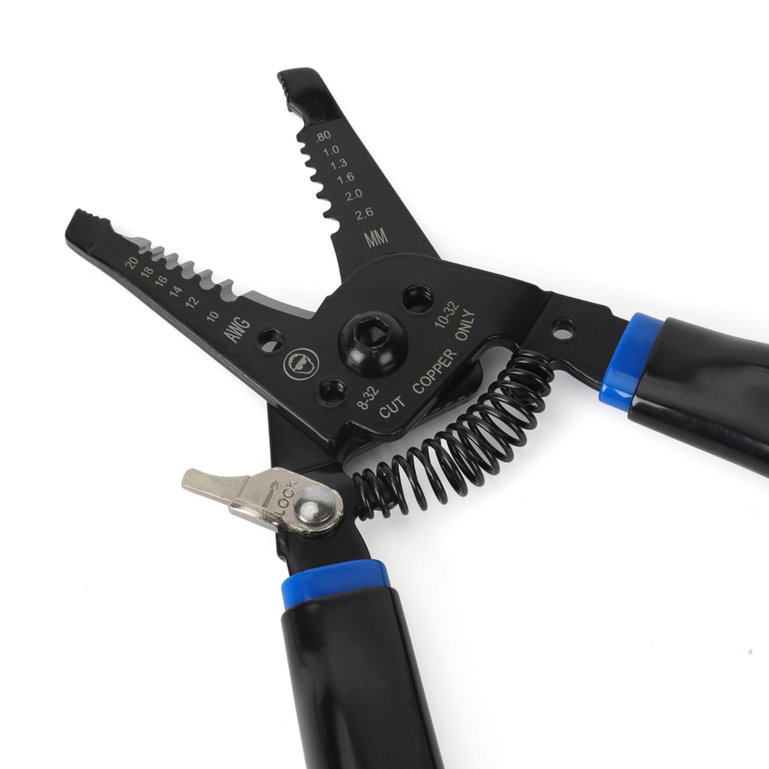 Mastercraft 10-22 Gauge Wire Stripper, Comfort Grip Handles, High ...