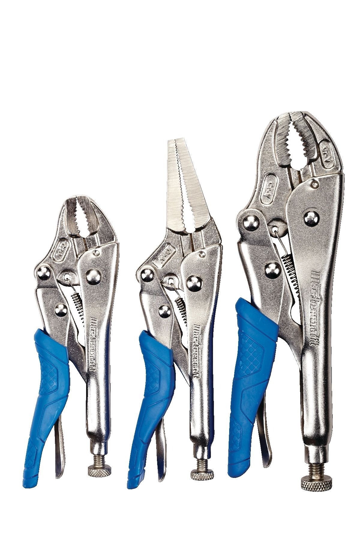 Mastercraft Locking Pliers Set, Wire Cutting Edge, Chrome-Vanadium ...