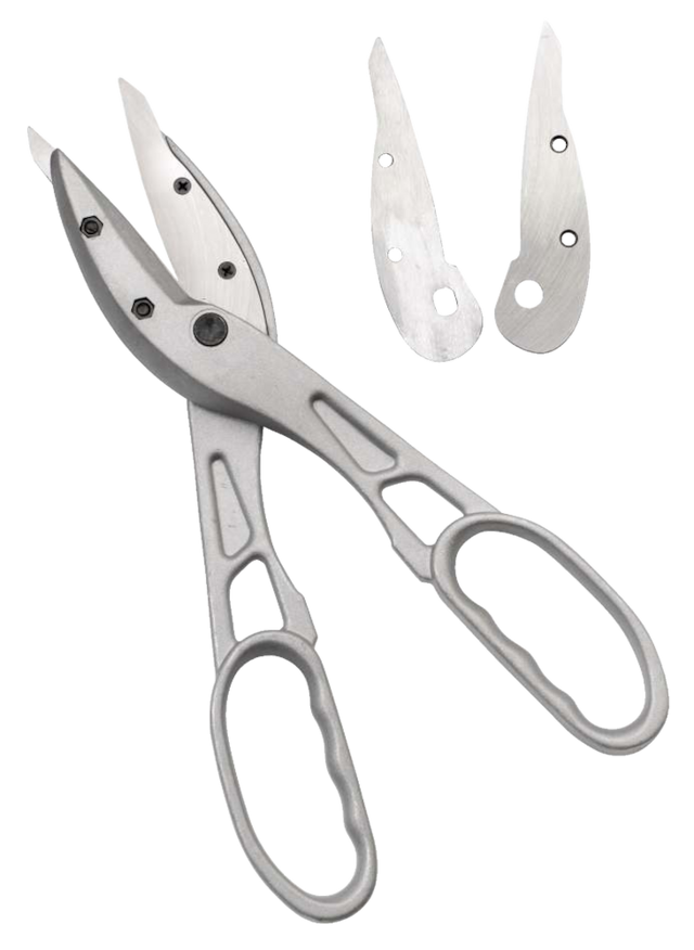 Mastercraft Light-Duty Aluminum Tin Snips, Extra Long Handles, 2 ...