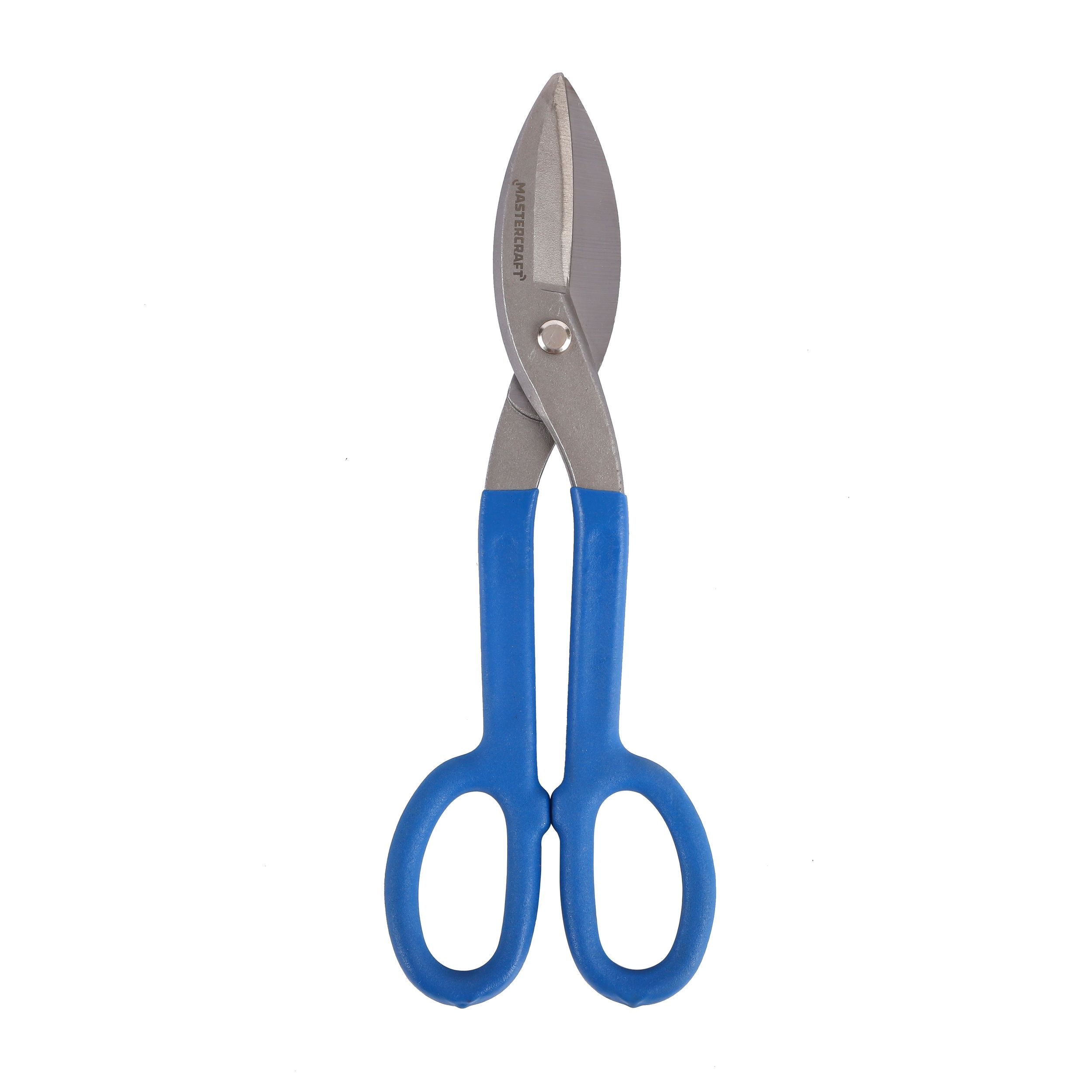 Mastercraft Straight Cut Tin Snips, Cushion Handle, Compact Design, 12 ...