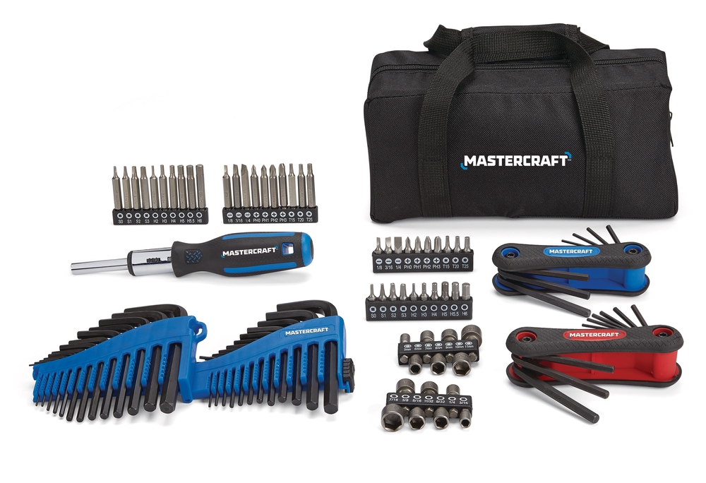 Mastercraft SAE/Metric Hex Key Set/Allen Wrench Set with Storage Bag ...
