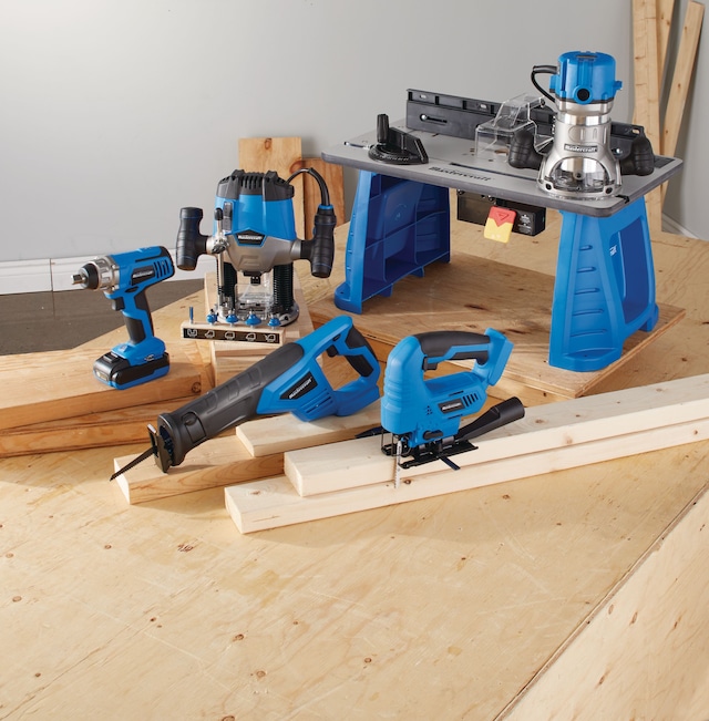 Mastercraft 10A Plunge Router with Bit Set, 5-pc | Canadian Tire