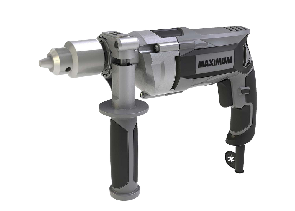 Perceuse avec fil robuste 8 A MAXIMUM avec mandrin à clé, poignée ...