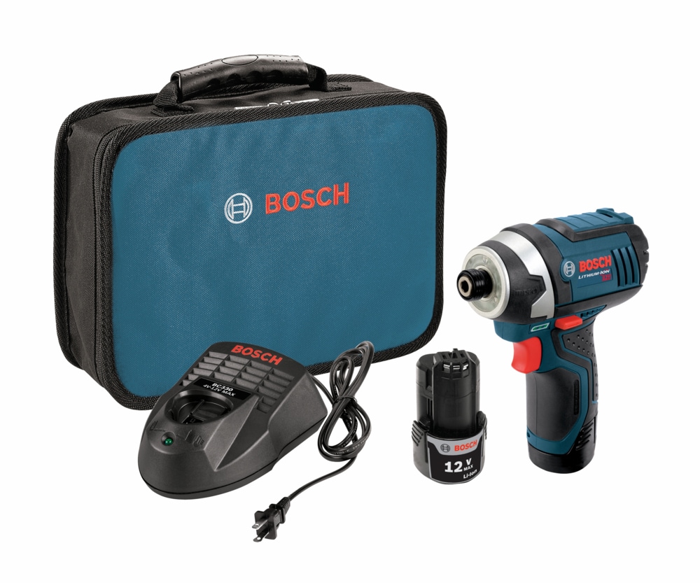 Bosch PS41-2A 12V Max Lithium-Ion Cordless Hex Impact Driver with ...