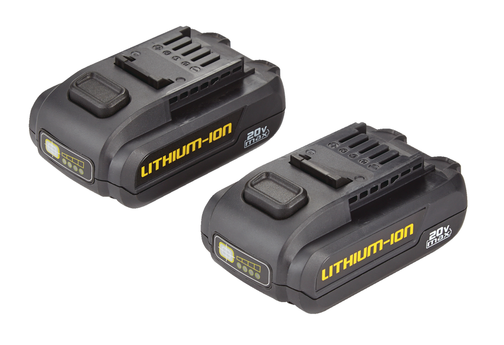 Mastercraft 20V Max Lithium-Ion 1.5Ah Battery Pack with LED Fuel Gauge ...
