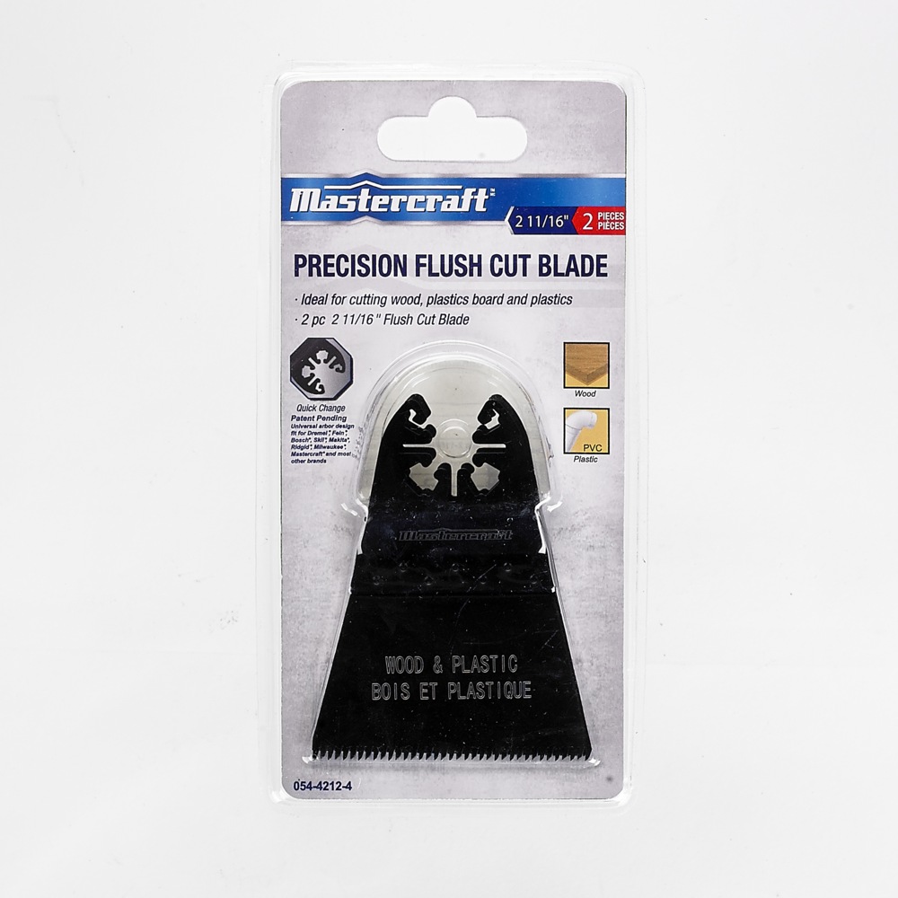 Mastercraft Oscillating Multi-Tool Precision Flush Cut Blades, Cuts ...
