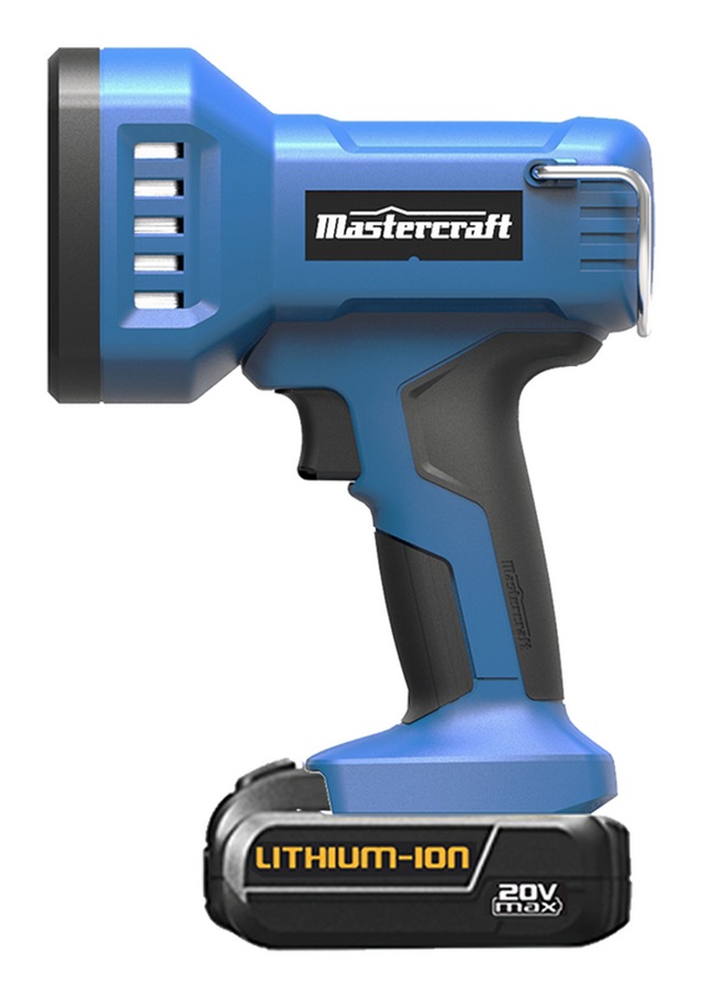 Mastercraft 20V Max Lithium-Ion Portable Cordless LED Work Spotlight ...