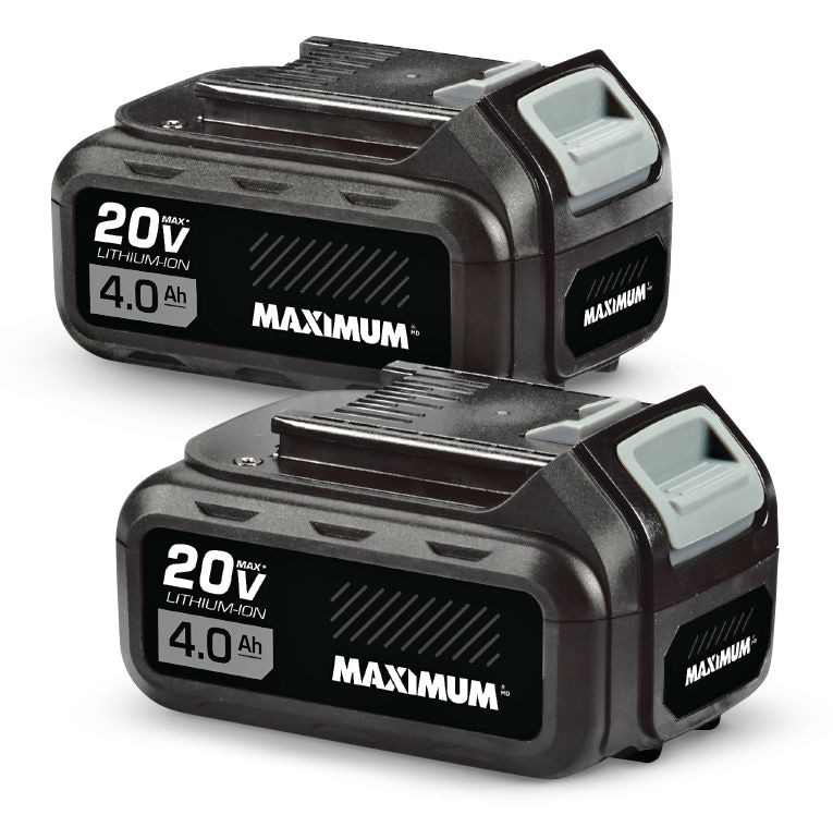 MAXIMUM 20V Max Lithium-Ion Compact 4.0Ah Battery Pack For Cordless ...