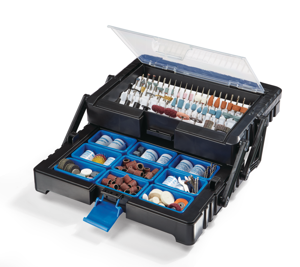 Mastercraft Assorted Rotary Tool Accessory Bit Set with Storage Case ...