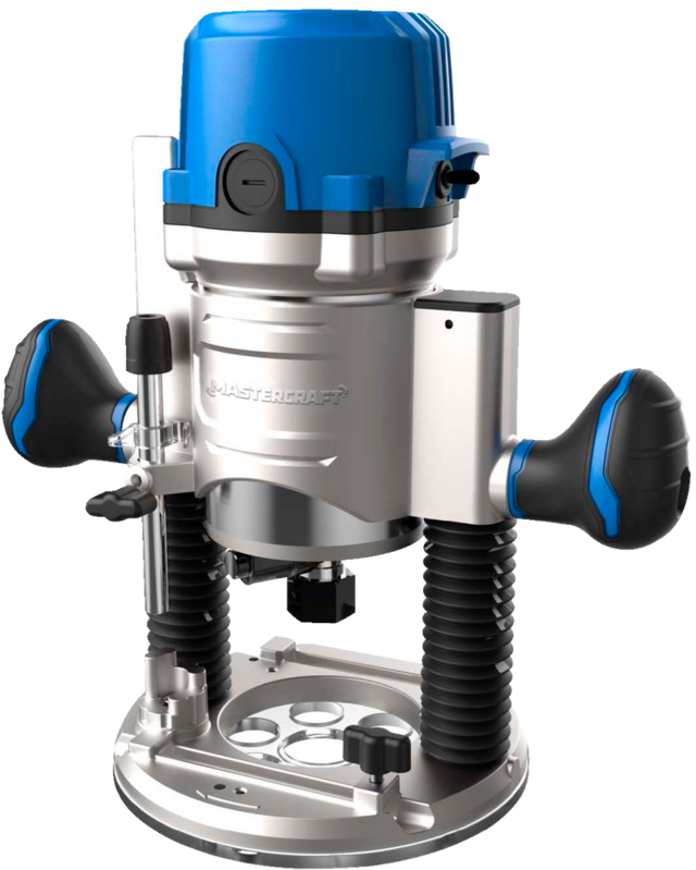 Mastercraft 11A 2-HP Corded Combination Plunge & Fixed Base Router with ...