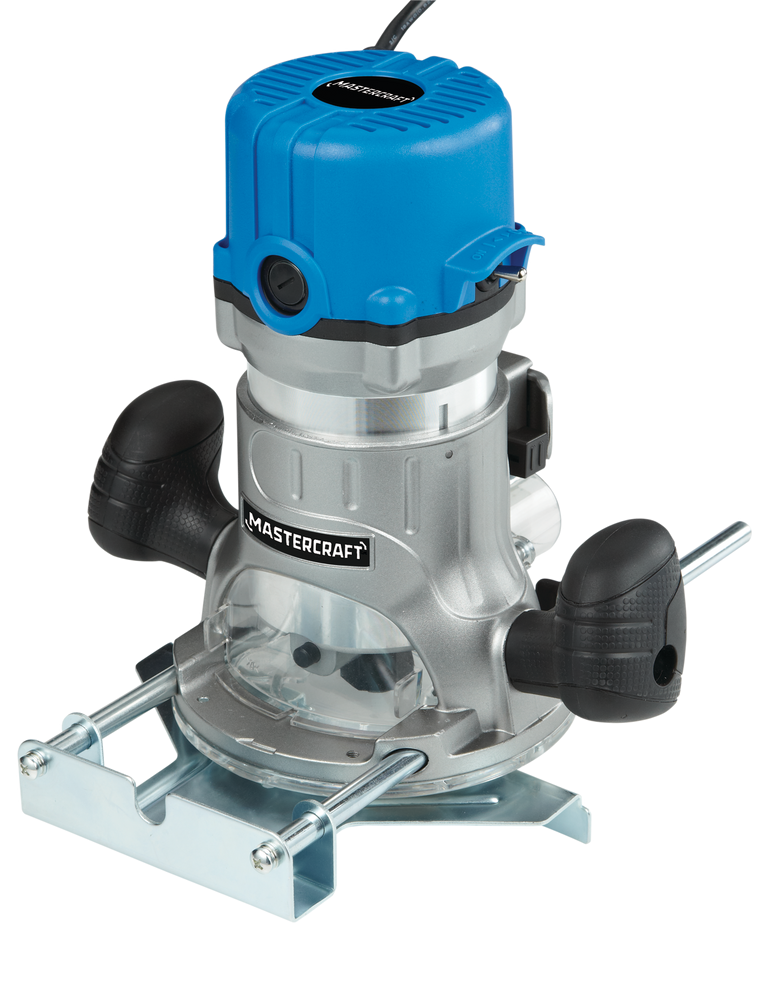 Mastercraft 9.5A Single Speed 1-3/4 HP Corded Fixed Base Router with ...