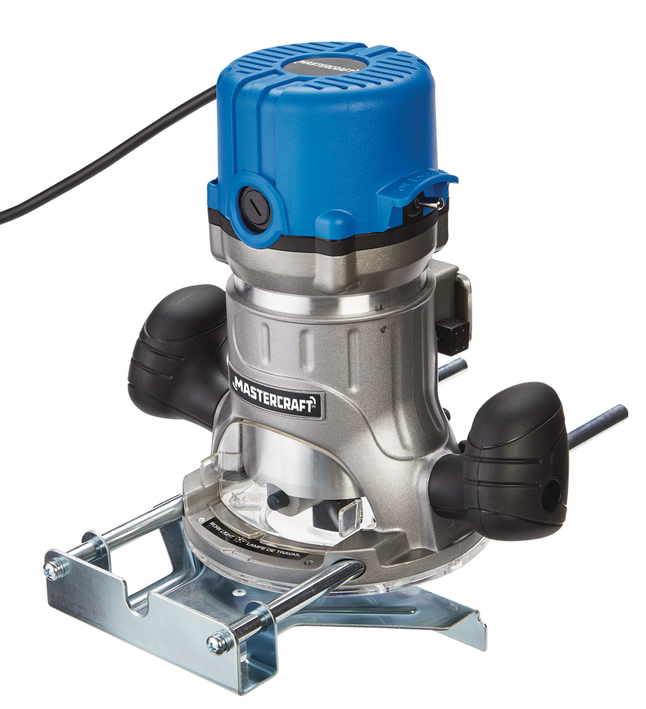 Mastercraft 9.5A Single Speed 1-3/4 HP Corded Fixed Base Router with ...