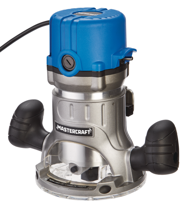 Mastercraft 9.5A Single Speed 1-3/4 HP Corded Fixed Base Router with ...