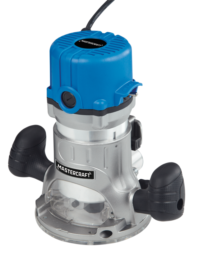 Mastercraft 9.5A Single Speed 1-3/4 HP Corded Fixed Base Router with ...