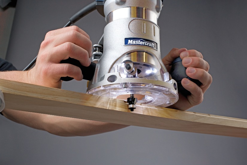 Mastercraft 9.5A Single Speed 1-3/4 HP Corded Fixed Base Router with ...