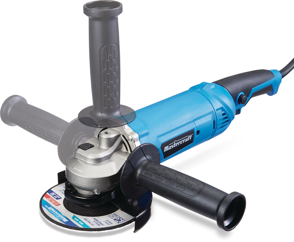 Mastercraft 9A Corded Single-Speed Angle Grinder with Bonus Cut-Off ...