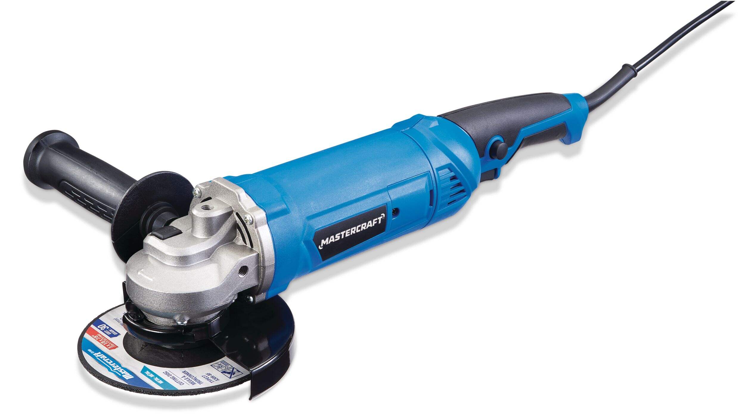 Mastercraft 9A Corded Single-Speed Angle Grinder with Bonus Cut-Off ...