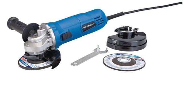 Mastercraft 6A Corded Single-Speed Angle Grinder with Bonus Cut-Off ...