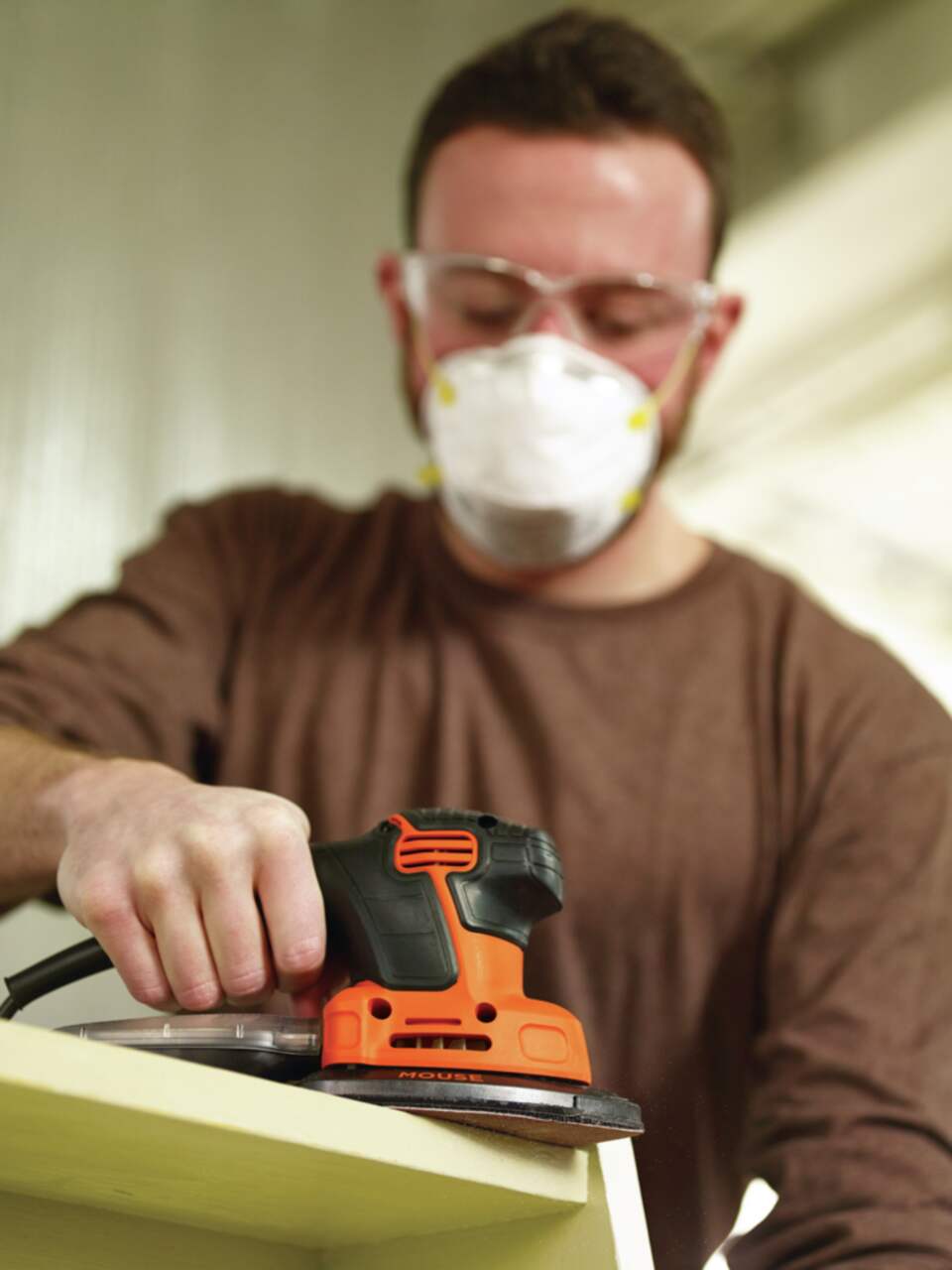 Black Decker BDEMS600 Mouse 1.2A Corded Single Speed Detail Sander with Dust Canister Canadian Tire