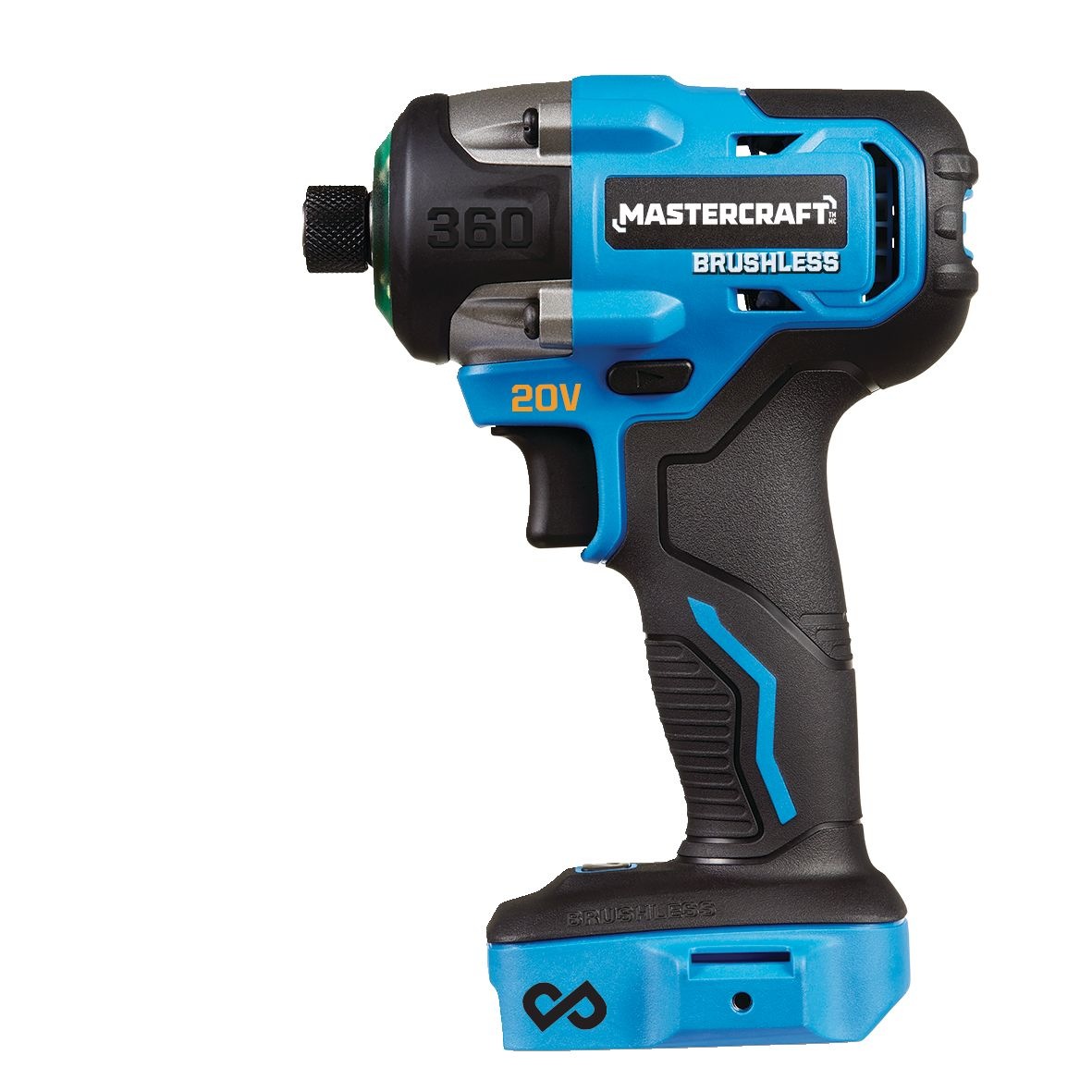 Mastercraft 20V Max Brushless Cordless Impact Driver with LED Work ...