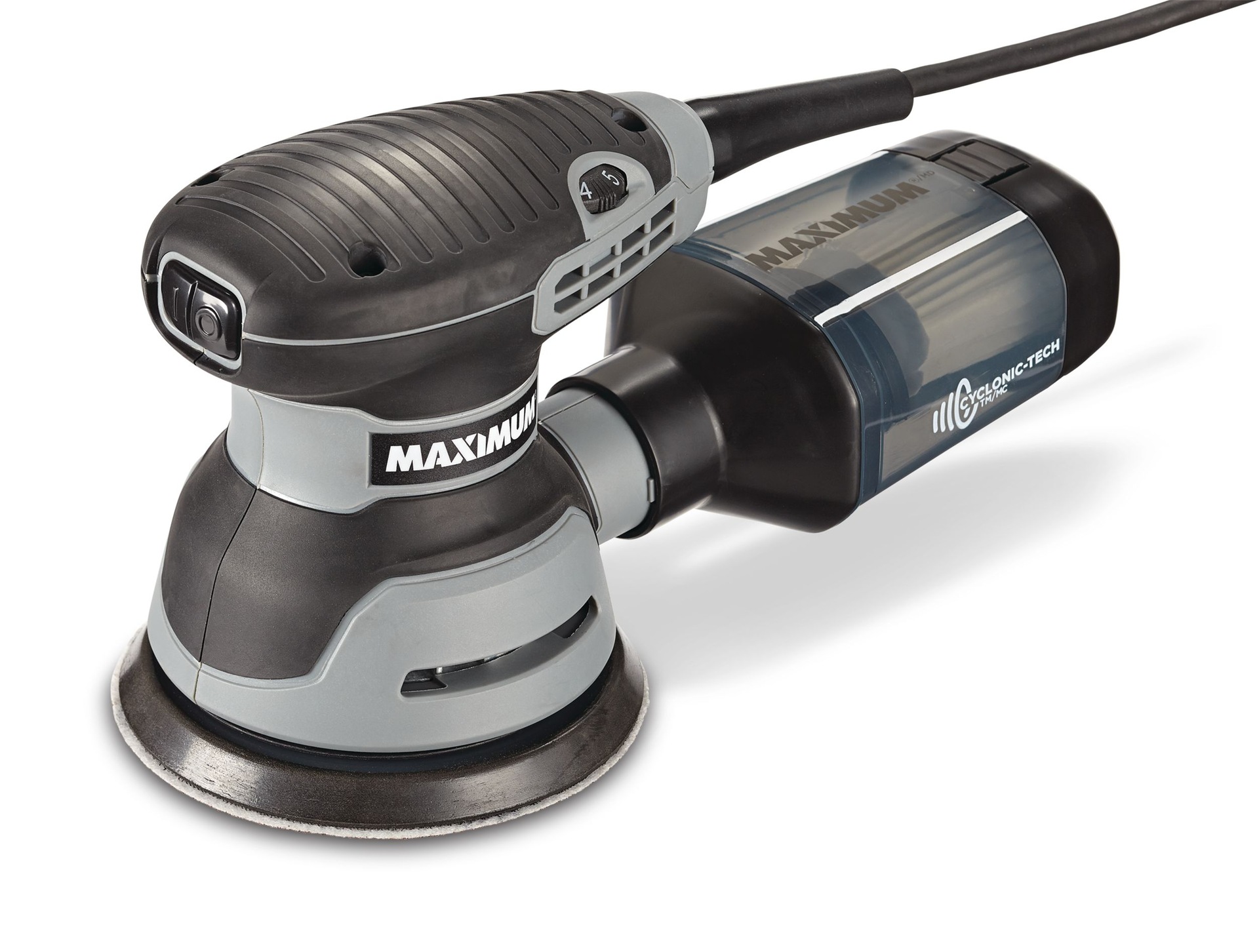 MAXIMUM 3A Corded Variable Speed Random Orbital Sander with Cyclonic ...
