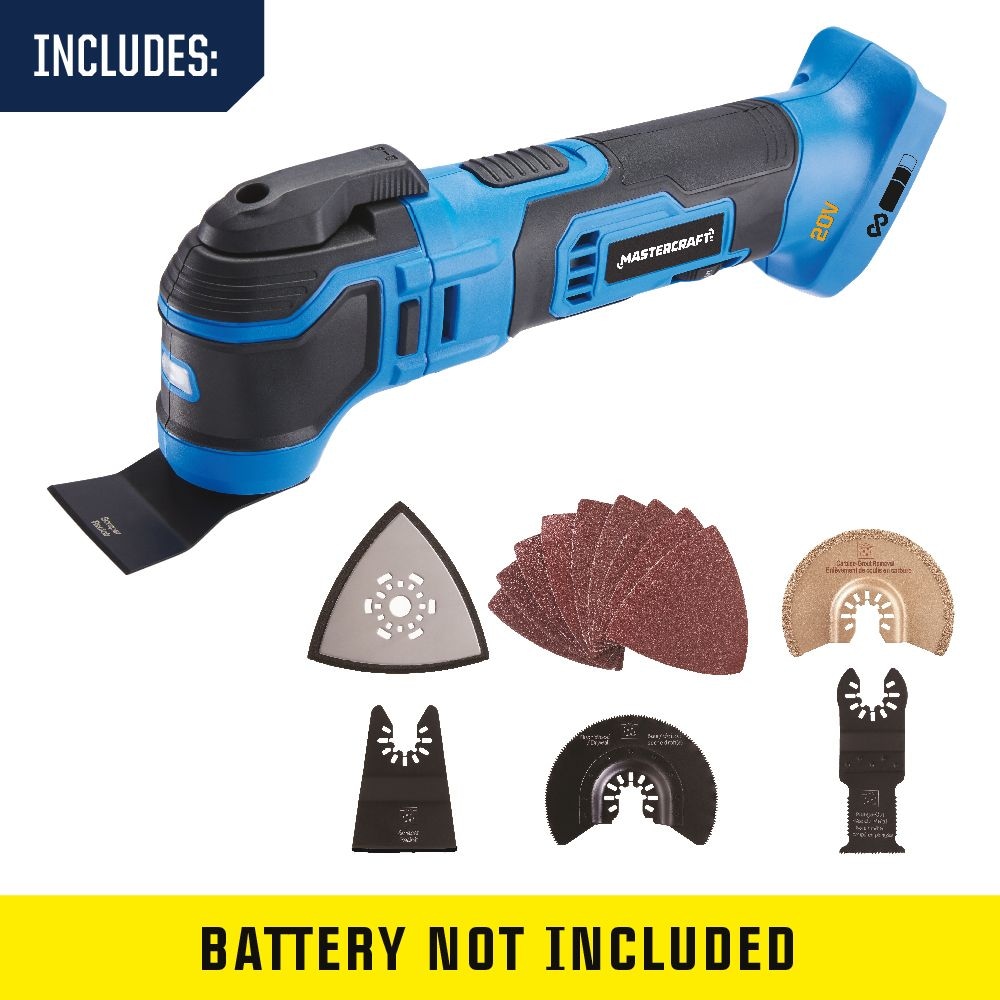 Mastercraft 20V Max Cordless Variable Speed Oscillating Multi-Tool with ...