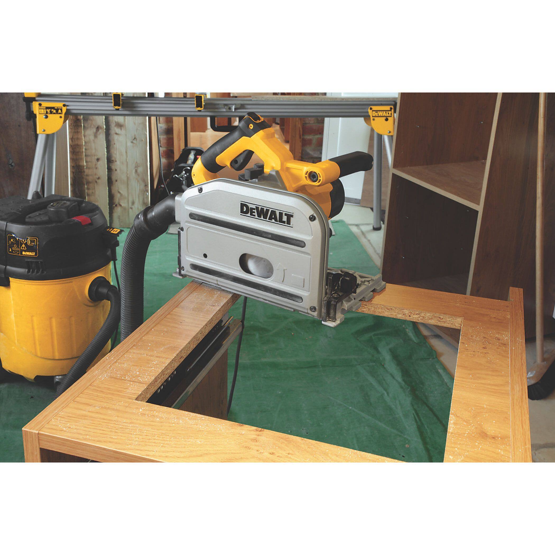 DEWALT DWS520K 12A TrackSaw Circular Saw Kit with Ultra Fine Finishing Blade Case 6 1 2 in Canadian Tire