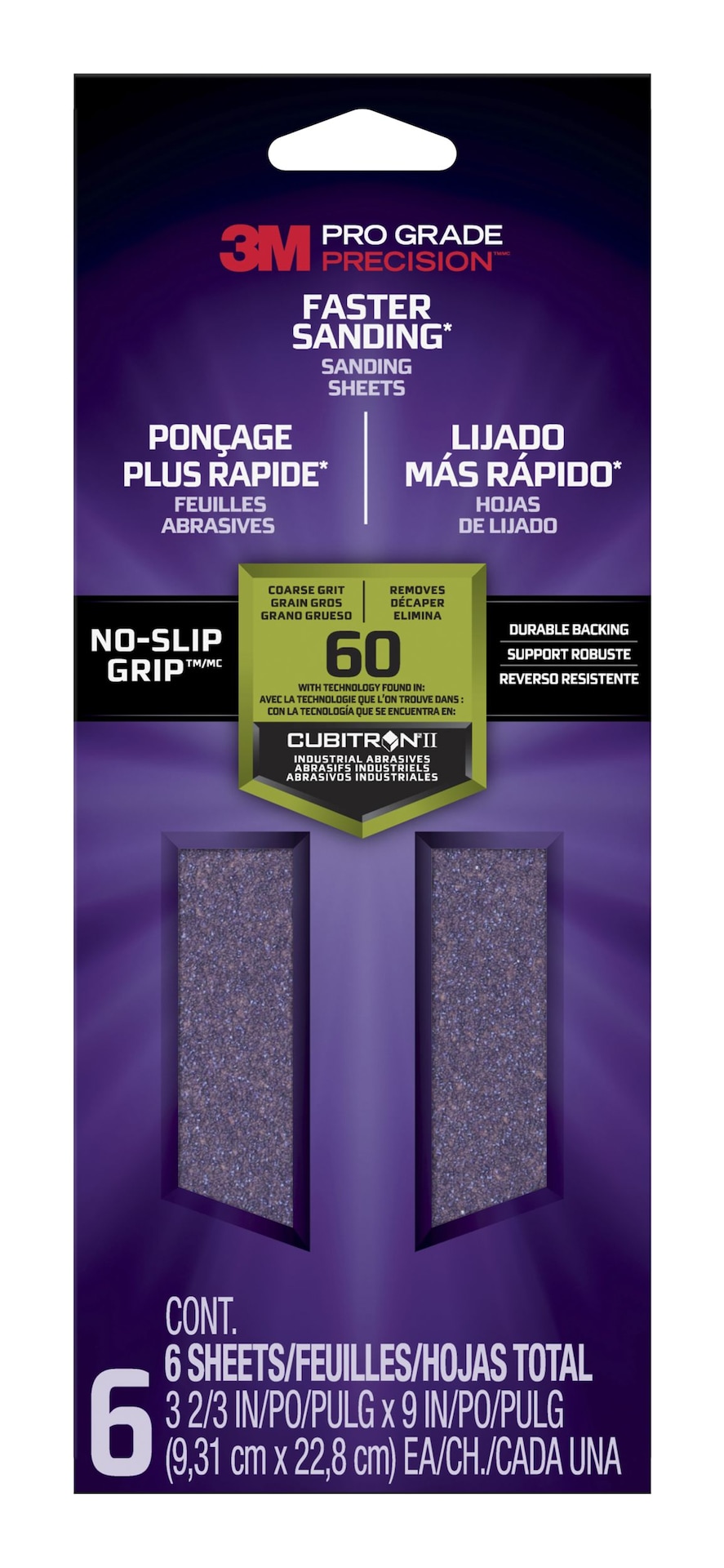 3M Pro Grade Precision Course No-Slip Grip Aluminum Oxide Faster ...