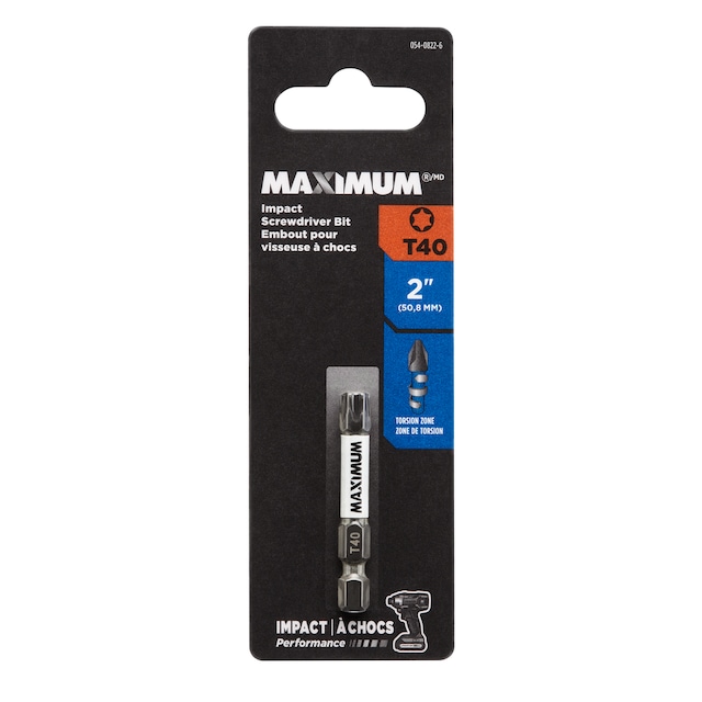 MAXIMUM Torx T40 Screwdriver Bit, 2-in | Canadian Tire