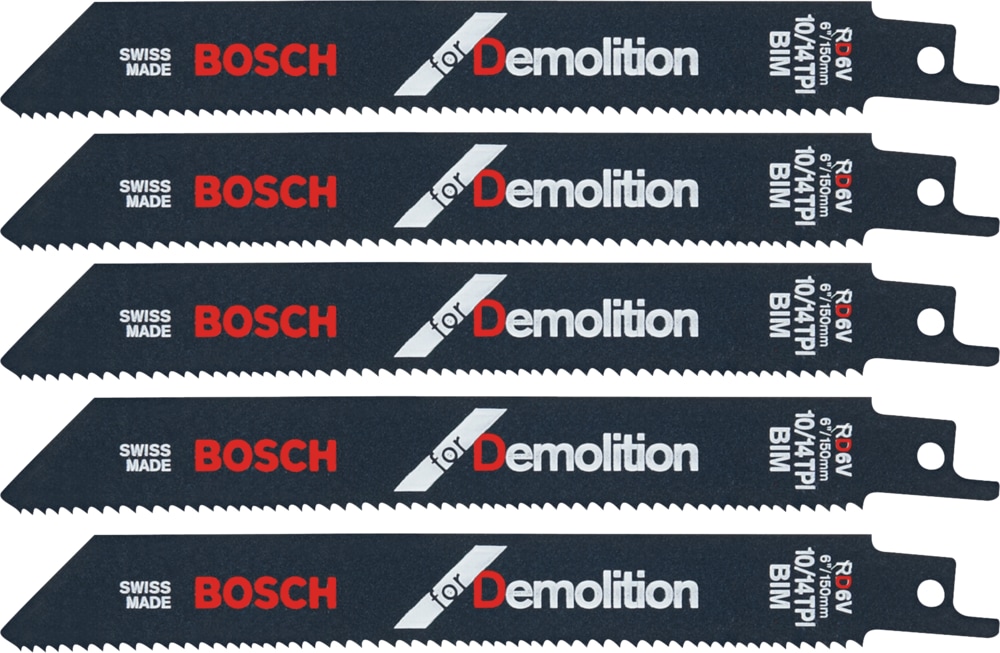 Bosch 10/14 TPI Demolition Reciprocating Blade, 5-pk | Canadian Tire